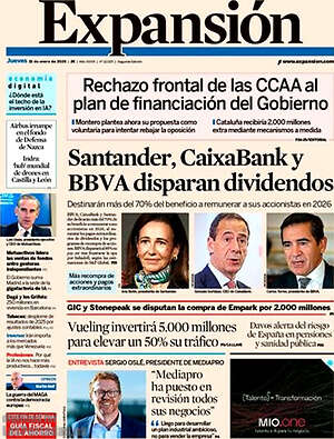 Portadas de los Periódicos - 15/1/2026 - periódicos de España